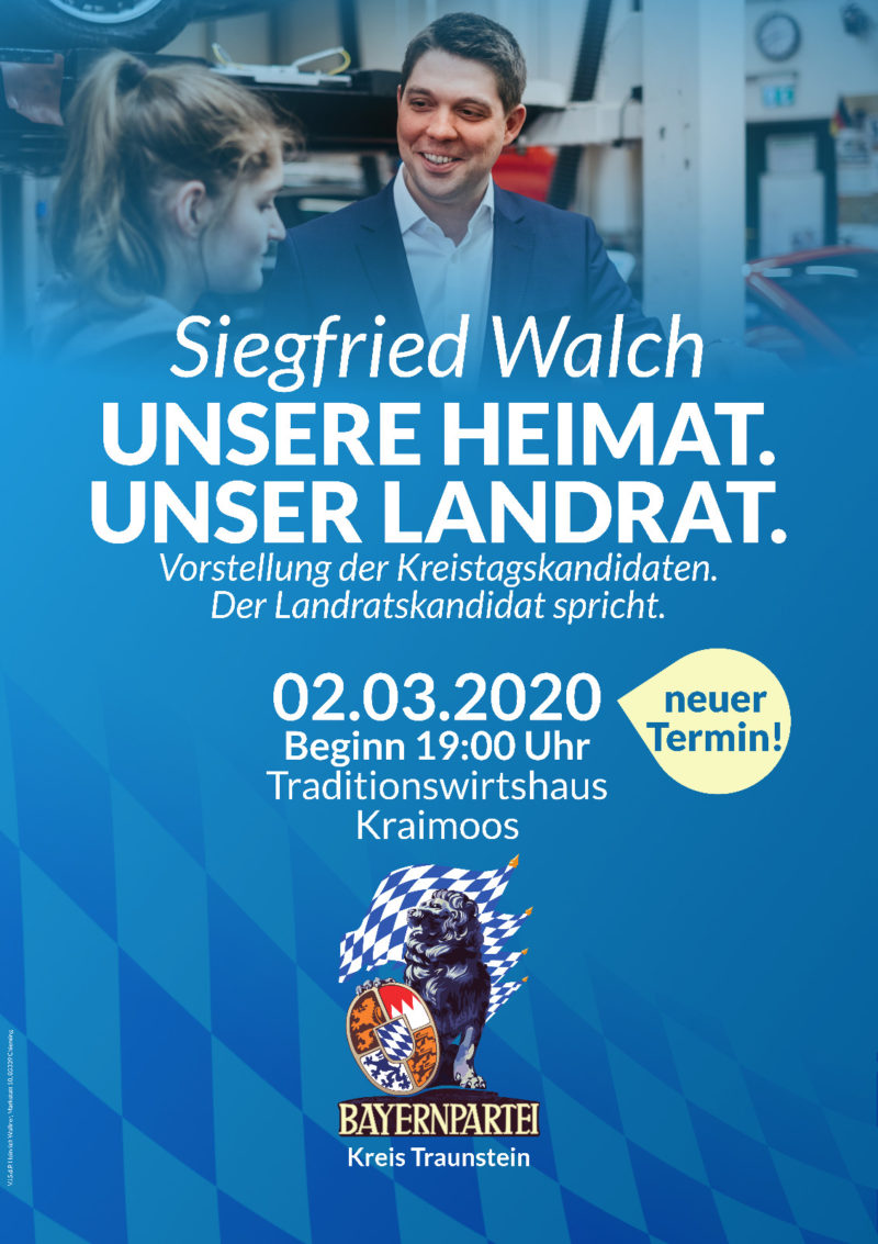 Der Landratskandidat Siegfried Walch spricht zu und mit der ...